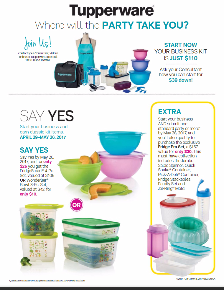 Anniversary Month Specials at Tupperware | allsales.ca