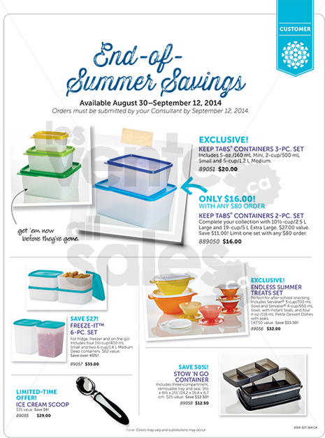 Tupperware - 3 containers Keep Tabs $20! | allsales.ca